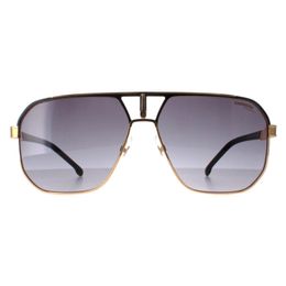 Carrera 1062/S SAO 9O mattschwarze und goldfarbene Sonnenbrille mit grauem Farbverlauf