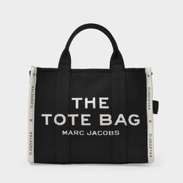 Marc Jacobs The Medium Tote Tasche aus schwarzem Canvas