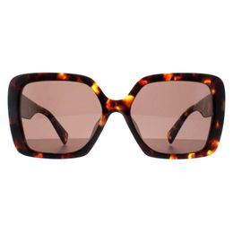 Miu Miu Square Damen Honig Havanna Dunkelbraun MU10YS