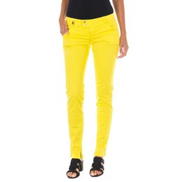 Met Damen Hose K-Chino Slim Fit Kn&ouml;chellang Gelb