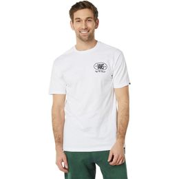 Vans Herren Team Player Checkerboard T-Shirt in Wei&szlig;