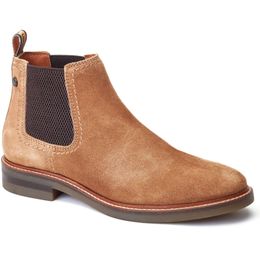 Base London Portland Herren Stiefel aus Leder in Ingwerfarbe