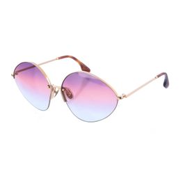 Victoria Beckham VB220S Damen-Sonnenbrille aus Metall in ovaler Form