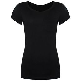 Vans von der Wand rund Hals schwarzer Kurzarm Damen Slinger T-Shirt Vvzqblk