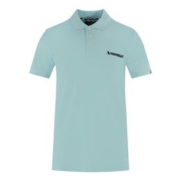Aquascutum Boxed Logo Hellblaues Poloshirt