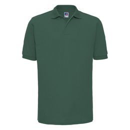 Russel Athletic Russell Herren Ripp Polo-Shirt, Kurzarm (Flaschengr&uuml;n)