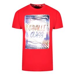 Cavalli Class Box-Logo Rot T-Shirt