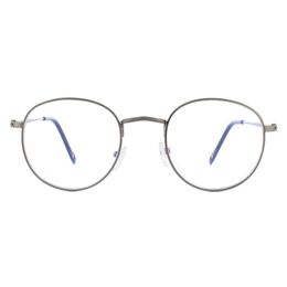 Montana Lesebrille HBLF54 Gunmetal Grau Blau Light Block +1.50