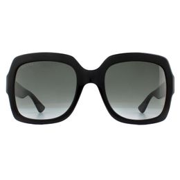 Gucci Square Womens Schwarz Grau Gradient Sonnenbrille GG0036SN