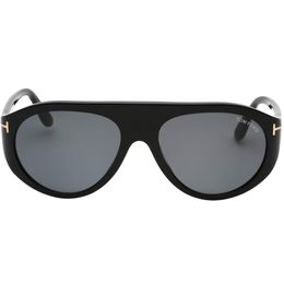 Tom Ford Smoke Lensed Shiny Black Sonnenbrille