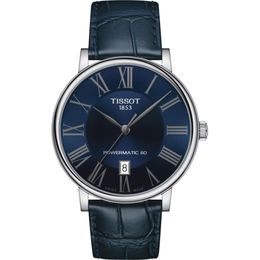 Tissot Carson Premium Powermatic 80 Herrenuhr Blau T1224071604300