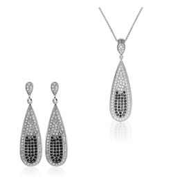 Orphelia Damen 925 Sterling Silber Set: Kettenanh&auml;nger + Ohrringe - Silber SET-5176