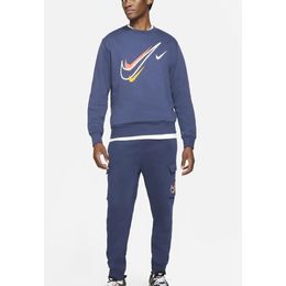 Nike Herren Multi Swoosh Crew Neck Trainingsanzug in Navy