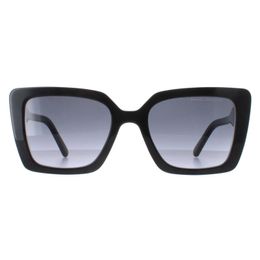 Marc Jacobs MARC 733/S 807 9O gl&Atilde;&curren;nzende schwarze dunkelgraue Sonnenbrille mit Farbverlauf