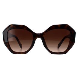 Prada Rund Damen Schildpatt Braun Farbverlauf PR16WS