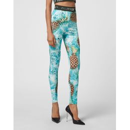Philipp Plein Leggings Pineapple Skies