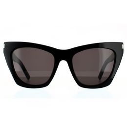 SAINT LAURENT Cat Eye Damen Schwarz Grau Sonnenbrille