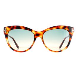 Tom Ford Cat Eye Damen Havanna Gr&uuml;n Farbverlauf Kira FT0821