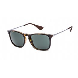 Lunettes De Soleil Ray-Ban Chris 4187 710/71 Tortue & Gunmetal Vert