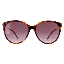 Gucci Cat Eye Damen Havanna Gold Rot Farbverlauf GG1268S