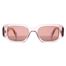 Prada PR17WS 19Q10D transparent Pfirsich hellbraun Sonnenbrille