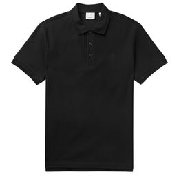 Burberry Branded Circle Logo Schwarzes Poloshirt