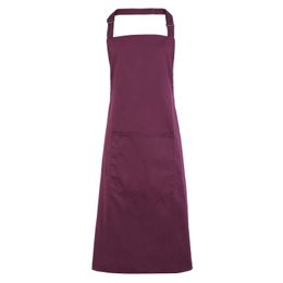 Premier Ladies/Womens Colours Bip Sch&uuml;rze mit Tasche (2er Pack) (Aubergine)