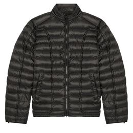 Schlichte schwarze wattierte Diesel-Jacke