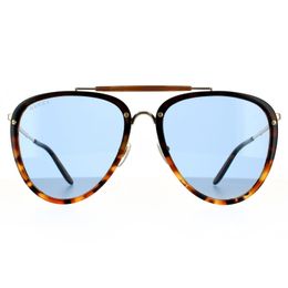 Gucci Aviator Herren Sonnenbrille Havanna Blau