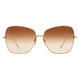 DITA Cat Eye Damen Gelbgold Dunkelbraun bis klar Farbverlauf Zazoe