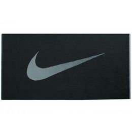 Nike - Sport-Handtuch, Mit gro&szlig;em Logo (Schwarz/Grau)