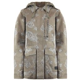 Vans von der Wand Damen Coffey Kapuzenjacke Blumen Khaki X3V1LE A51B