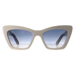 Salvatore Ferragamo SF1081SE 103 ivoorblauwe zonnebril met kleurverloop