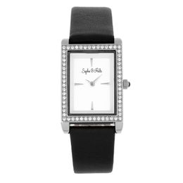 Sophie und Freda Wilmington Lederarmbanduhr mit Swarovski-Kristallen