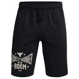 Under Armour Under Armor Project Rock Terry Mens Black Shorts