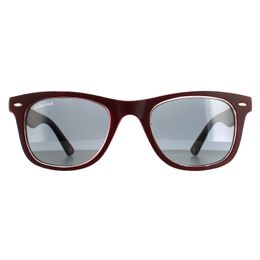 Montana Square Unisex Burgund Rubbertouch Grau Polarisiert MP41 Sonnenbrille