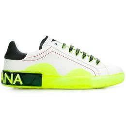 Dolce & Gabbana Dolce & Gabbana M&auml;nner Sneakers aus wei&szlig;em Kalbfell