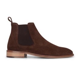 London Brogues Chelsea-Stiefeletten zum Hineinschl&uuml;pfen aus Wildleder in Braun f&uuml;r Herren