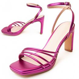 Montevita Heel Sandale 4 in Fuchsia