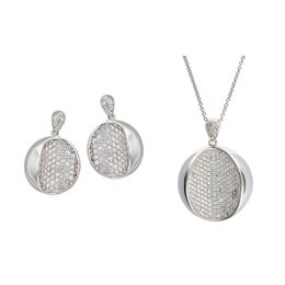 Orphelia Damen 925 Sterling Silber Set: Kettenanh&auml;nger + Ohrringe - Silber SET-5936