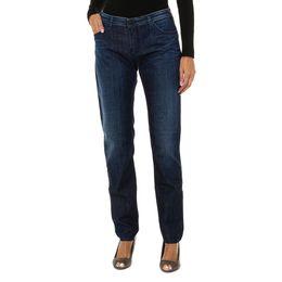 Armani Lange getragen Effekt Denim Hosen 6Y5J28-5D30Z Frau
