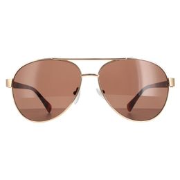 Calvin Klein Aviator Herren Gold Braun CK19316S