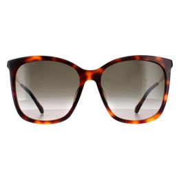 Jimmy Choo NEREA/G/S 05L HA havana bruin gradi&Atilde;&laquo;nt zonnebril