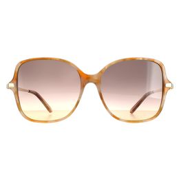 Salvatore Ferragamo Square Damen Blonde Havanna Grau Gradient SF990SR