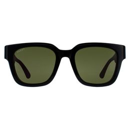 Gucci Square Herren Schwarz mit Gr&uuml;n und Rot Gr&uuml;n GG1670SK