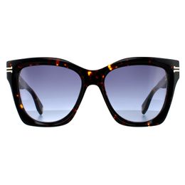 Marc Jacobs Square Damen Sonnenbrille Havanna Grau Azurblau