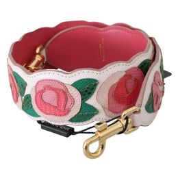 Dolce & Gabbana Dolce & Gabbana Pink Roses Ledertasche Zubeh&ouml;r Schultergurt