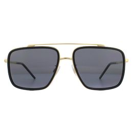 Dolce & Gabbana Dolce & Gabbana Sonnenbrille DG2220 02/81 Gold und Schwarz Braun Gradient Polarisiert