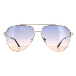 Guess Aviator Damen Gold Blau Gradient GF6140