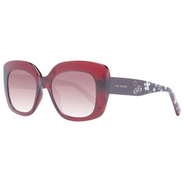 Ted Baker Cat Eye Womens Crystal dunkelrot braun rot Gradient TB1675 Hattie